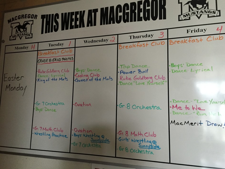 This Week at MacGregor (MacGregor Public School)