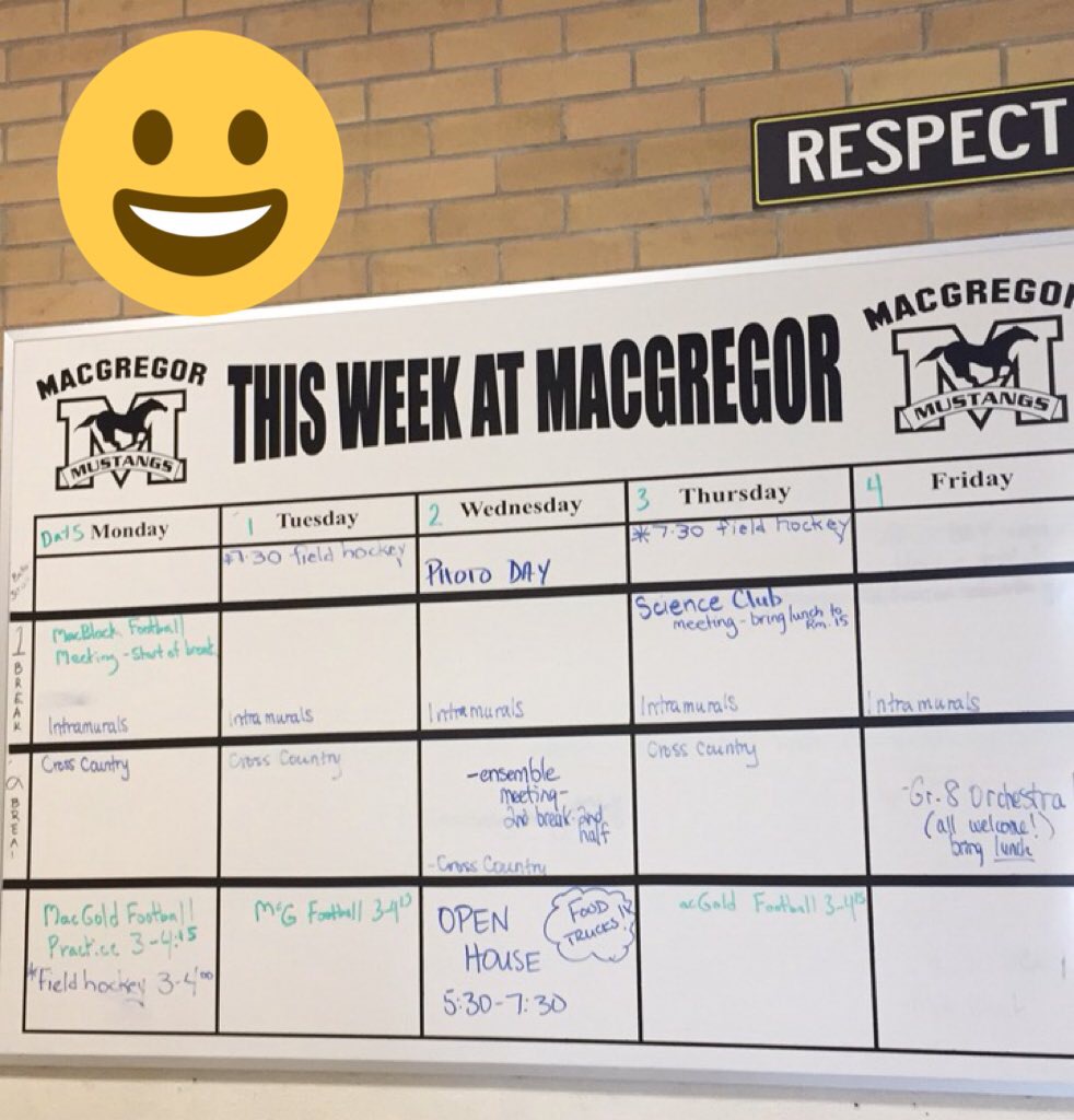 This Week at MacGregor (MacGregor Public School)